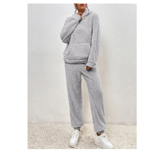 Casual Hooded Top And Elastic Band Pants Set– runwayfashionista.com